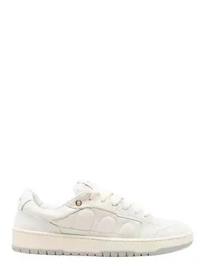SANTHA Padded Leather Sneakers - White