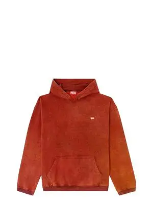DIESEL Logo-embroidered Hoodie - Brown