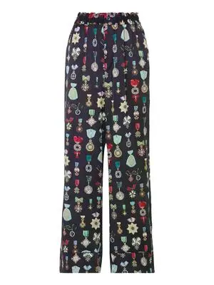 TEMPERLEY LONDON Gloriette Silk Trousers