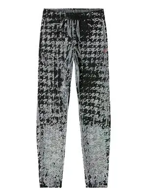 DIESEL Devoré Houndstooth Trousers - Blue