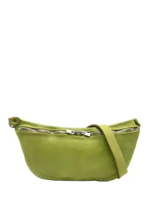 Guidi Zip-fastening Leather Shoulder Bag - Green