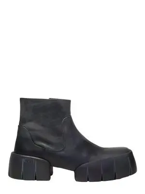 Diesel D-tex-oiled Leather Boots - Black