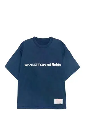 RRR123 Logo-print T-shirt - Blue