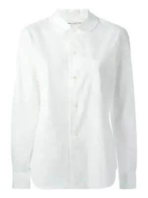 Comme Des Garçons Oversized Peter Pan Collar Shirt - White
