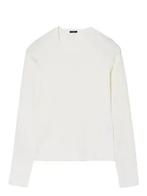 JOSEPH Long-sleeve Ribbed Sweater - White