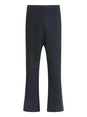 MAISON MARGIELA Flared Raw-edge Trousers - Black