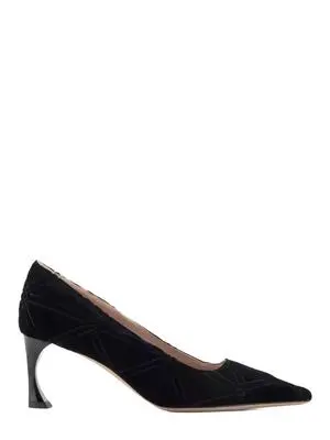 Emporio Armani Quilted Pointed-toe Pumps - Black