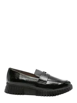 WONDERS Patent Leather Penny Loafers - Black