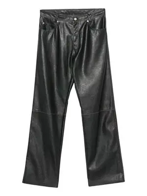 MAISON MARGIELA Leather-Effect Five-Pocket Trousers