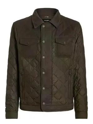 Dolce & Gabbana Quilted Flap-pocket Shirt Jacket - Green