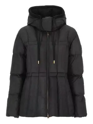 Moncler Hooded Quilted Puffer Jacket - Black