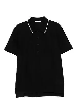 Givenchy Tipped-collar Polo Shirt - Black