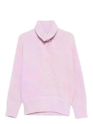 MAGDA BUTRYM High-Neck Button-Placket Jumper
