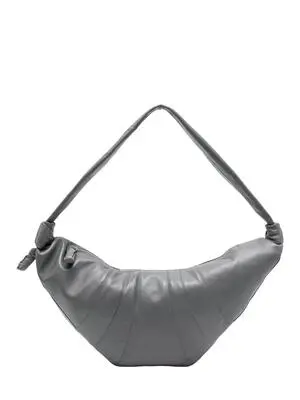 LEMAIRE Croissant Knot Lambskin Shoulder Bag - Grey
