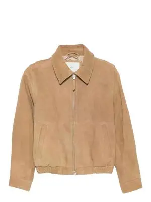 DUNST DUNST Zip-Front Suede Jacket