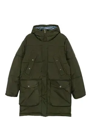Paul Smith Quilted Hooded Coat - Green