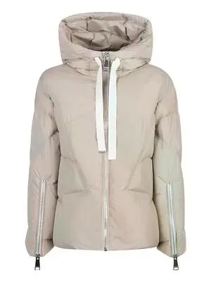 Khrisjoy Iconic Milano Hooded Quilted Jacket - Neutrals