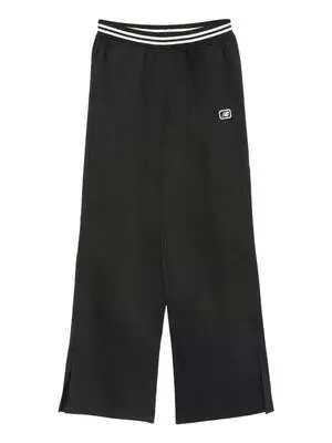 NEW BALANCE Elasticated-waistband Split-hem Trousers - Black