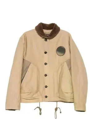 JIYONGKIM Circular-Patch Button-Fastening Jacket