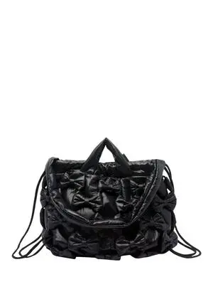 VIC MATIE Bow-quilted Tote Bag - Black