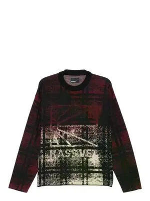 RASSVET Checked Crew-neck Sweater - Brown