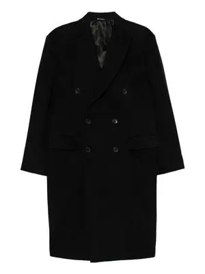 REVERES 1949 Double-breasted Wool Coat - Black