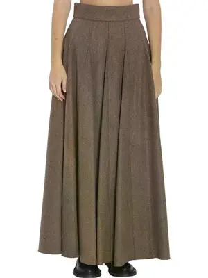 Max Mara Bellico Skirt Brown