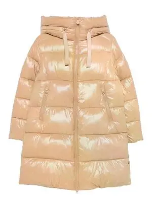 SAVE THE DUCK Hooded Puffer Coat - Neutrals
