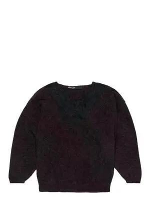 Bimba Y Lola Lace-insert Sweater - Purple