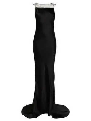 MAISON MARGIELA Hammered Satin Gown - Black