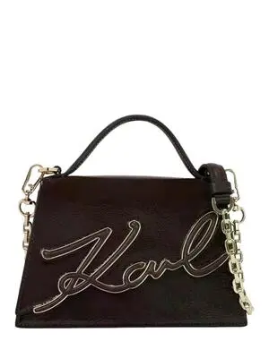 Karl Lagerfeld K/signature Crossbody Bag - Brown