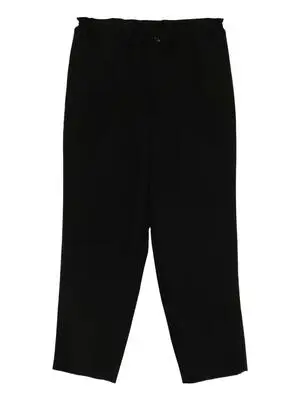 BLACK COMME DES GARÇONS Wool Trousers - Black
