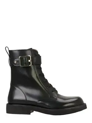 BOSS Buckle-fastening Lace-up Boots - Black