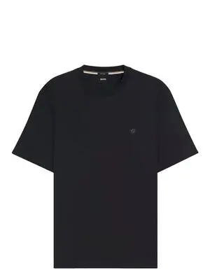 BOSS Double B-plaque Cotton T-shirt - Black