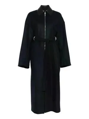 Sportmax Zip-up Trench Coat - Black