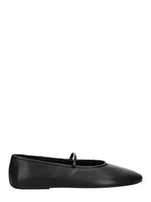 Jeffrey Campbell Round-toe Ballet Flats - Black