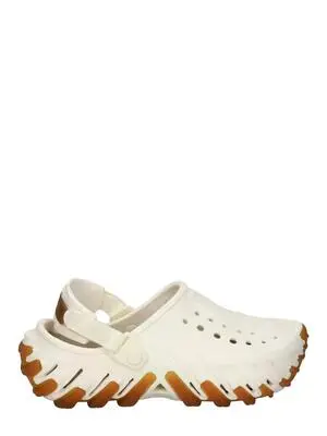 CROCS Perforated Backstrap Clog Sandals - Neutrals