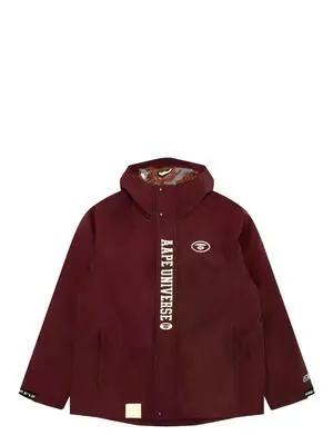AAPE BY *A BATHING APE® Logo-plaque Reversible Hooded Jacket - Red