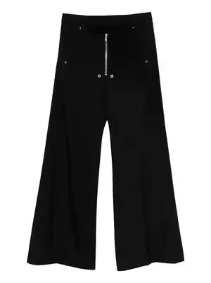 Rick Owens Virgin Wool Trousers - Black
