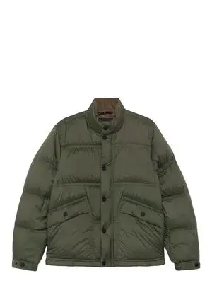 Moncler Quilted Panelled Jacket - Green
