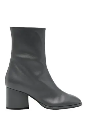 AeydĒ Block-heel Leather Ankle Boots - Black