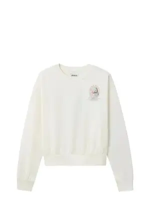 MUSIUM DIV. Pearl-embellished Sweatshirt - White