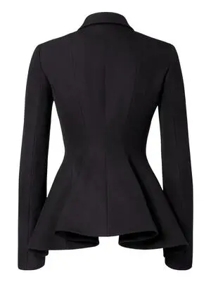 Fendi Grain-de-poudre Wool Jacket - Black
