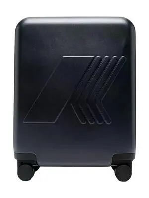 K-WAY Logo-embellished Wheeled Suitcase - Blue