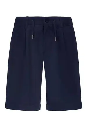 Herno Pleated Drawstring Shorts - Blue