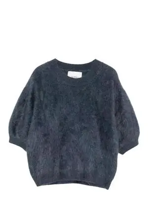 LISA YANG Puff-sleeve Cashmere Sweater - Blue