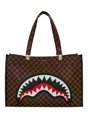 SPRAYGROUND Sawtooth Sharks In Paris Tote Bag - Brown