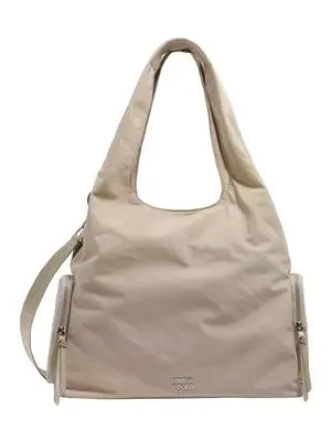 Bimba Y Lola Paper Zip-pocket Shoulder Bag - Neutrals