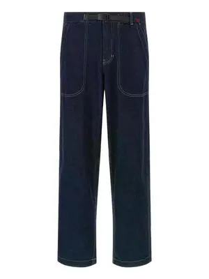 Gramicci Japanese Slub Belted Jeans - Blue
