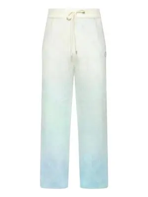 Casablanca Ombre-effect Logo-patch Trousers - Blue